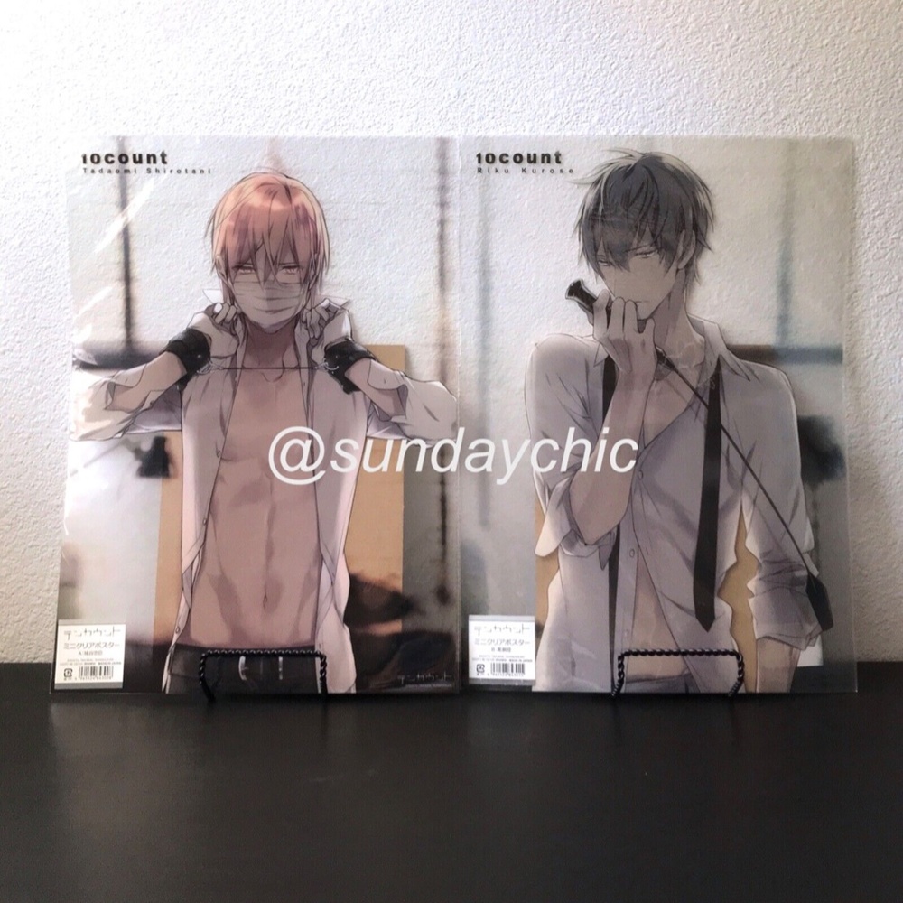 Sale Official Yaoi Ten Count A3 Clear Poster Set Rihi… - Gem